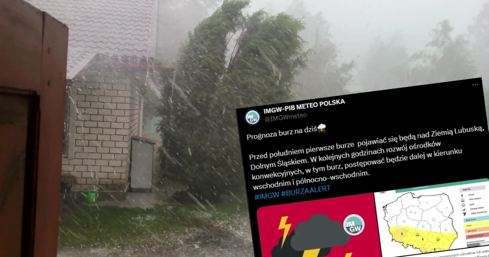 IMGW ostrzega: Gwałtowne burze i ulewy nad Polską! Sprawdź, gdzie będzie najgorzej ...